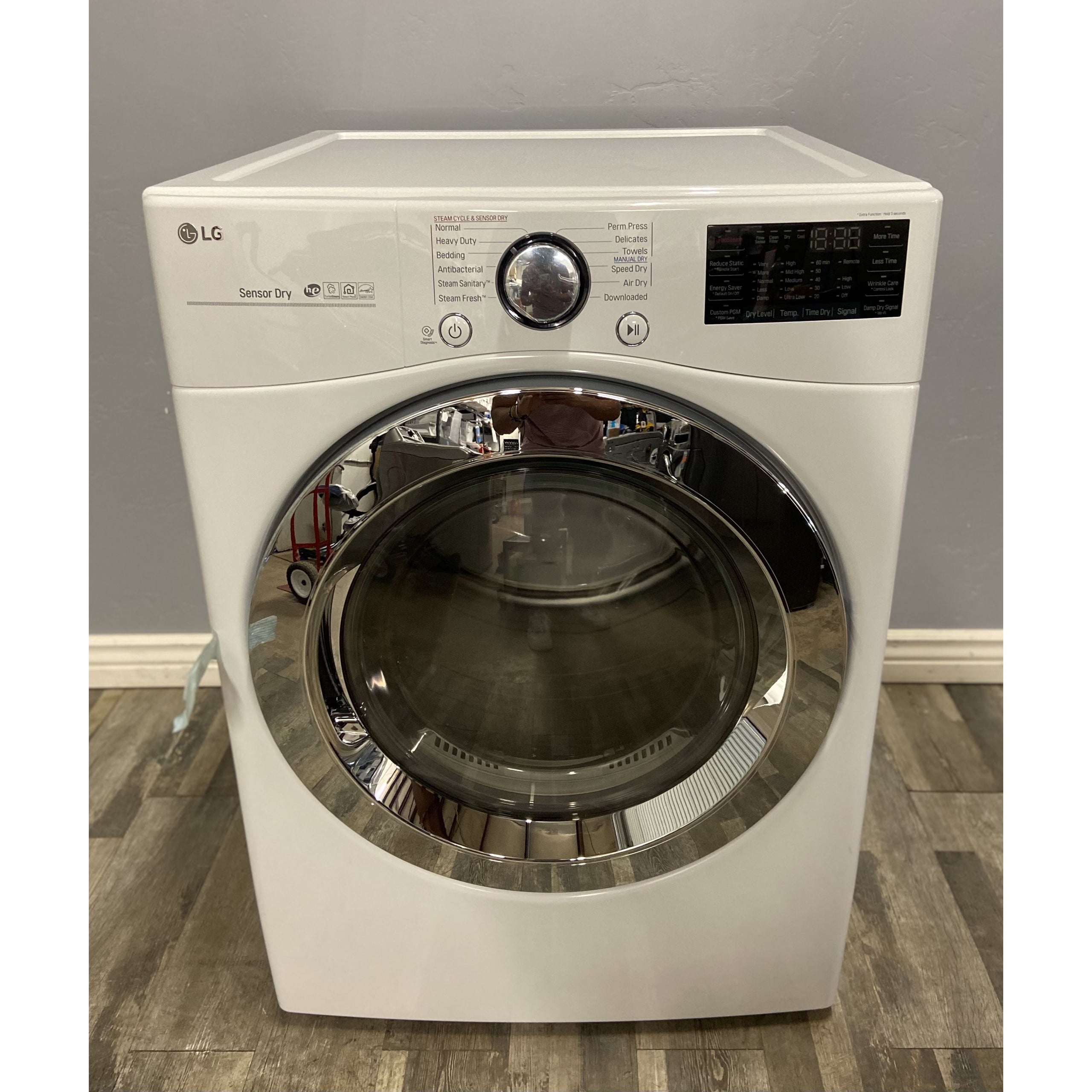 LG 7.4 Cu. Ft. Smart Stackable Front Load Gas Dryer with TurboSteam ...